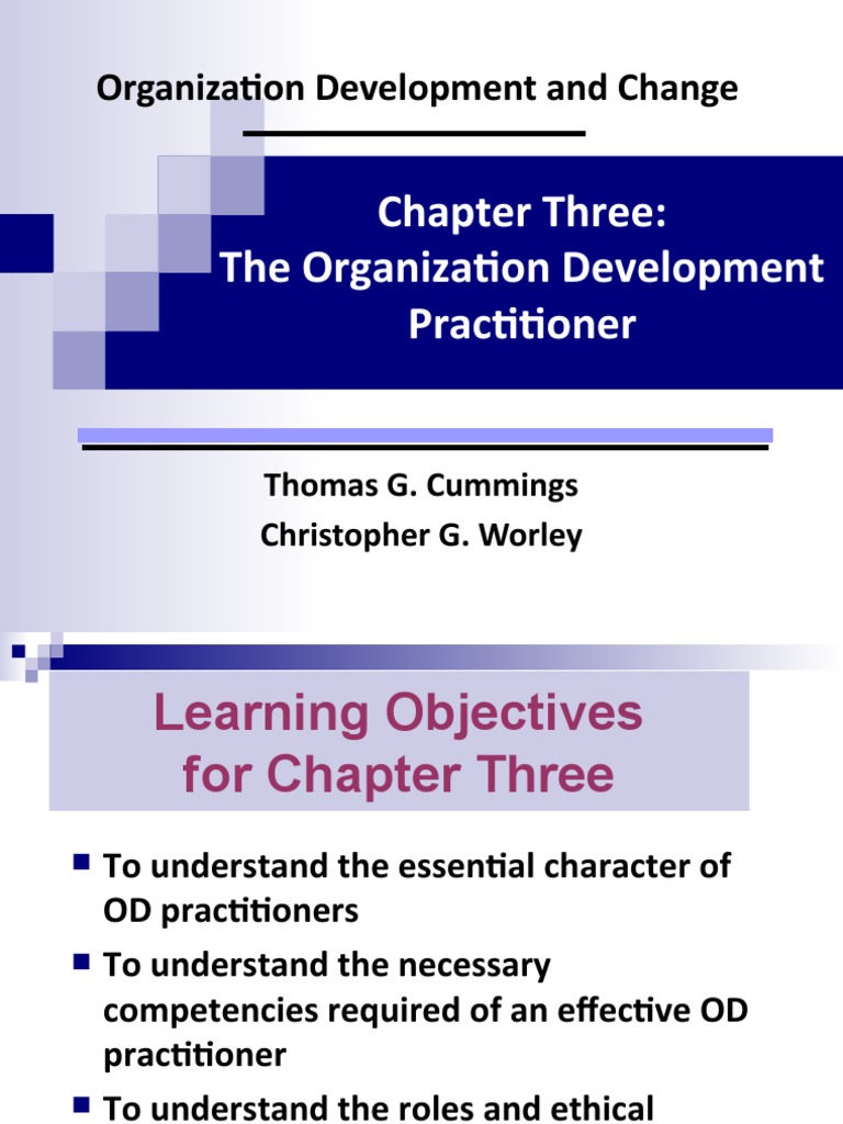 Chapter Three: The Organization Development Practitioner | PDF ...