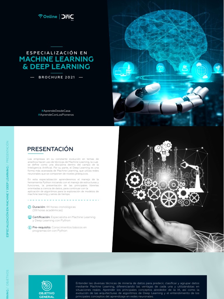Brochure Especializacion Machine y Deep Learning | PDF | Aprendizaje ...