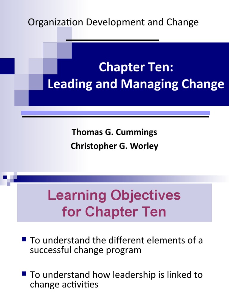 Chapter Ten: Leading and Managing Change | PDF | Communication ...