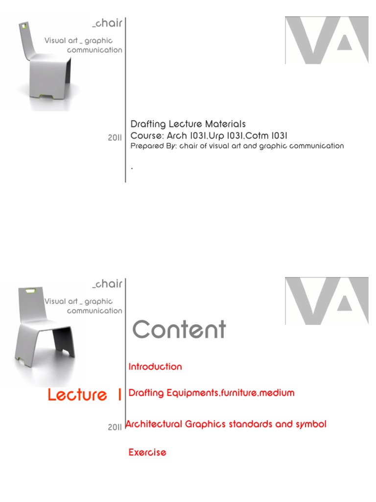 Drafting Lecture Materials For Student | PDF | Triangle | Geometry