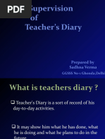 Teacher Diary Format | PDF