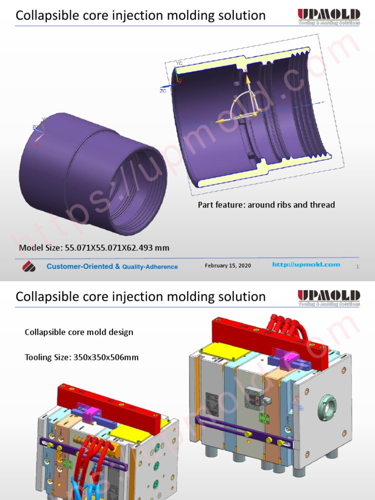Collapsible Core Injection Molding | PDF | Industrial Processes ...