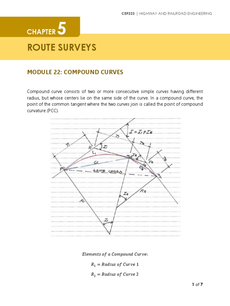 Module 22 - Compound Curves | PDF | Fair Use | Geometric Shapes