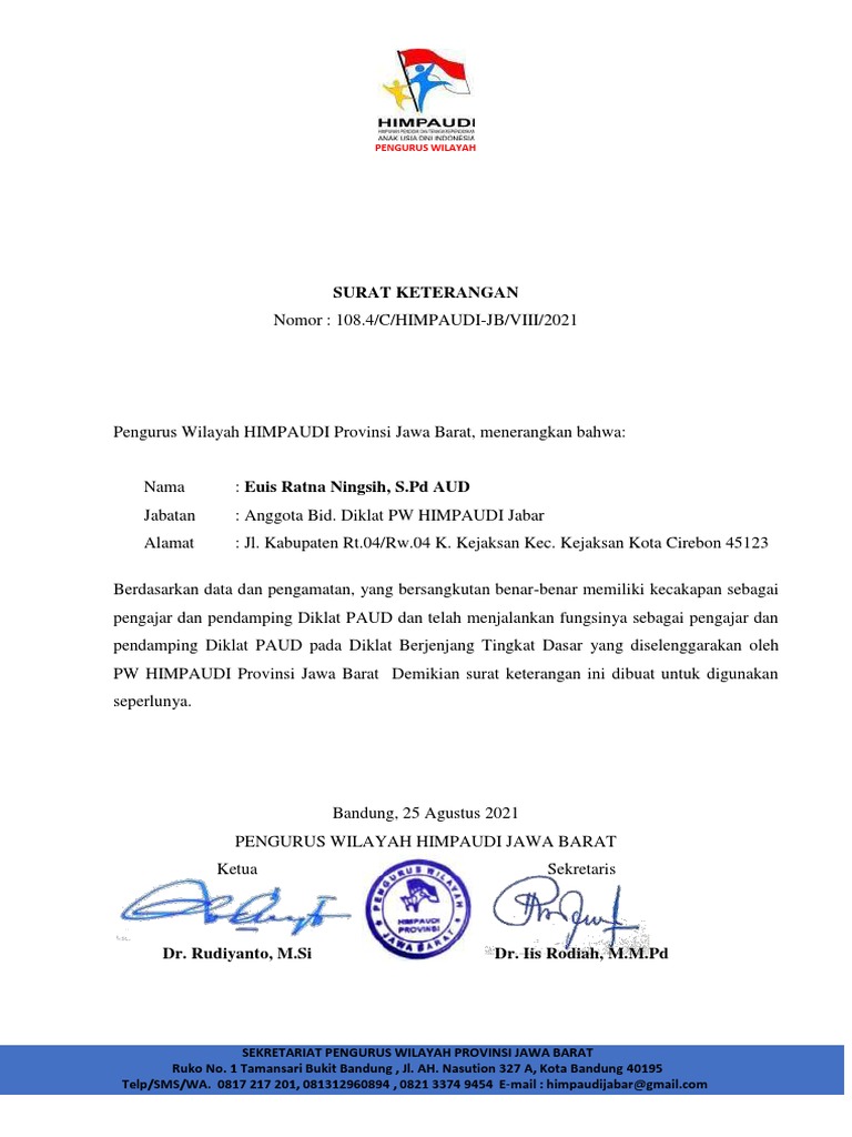 108 Surat Keterangan Pptm-4 Euis R - Euis Ratna Ningsih | PDF