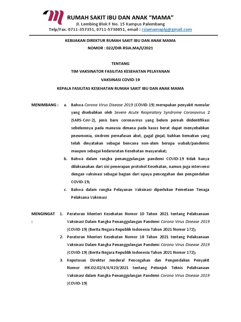 SK Vaksinator BARU | PDF