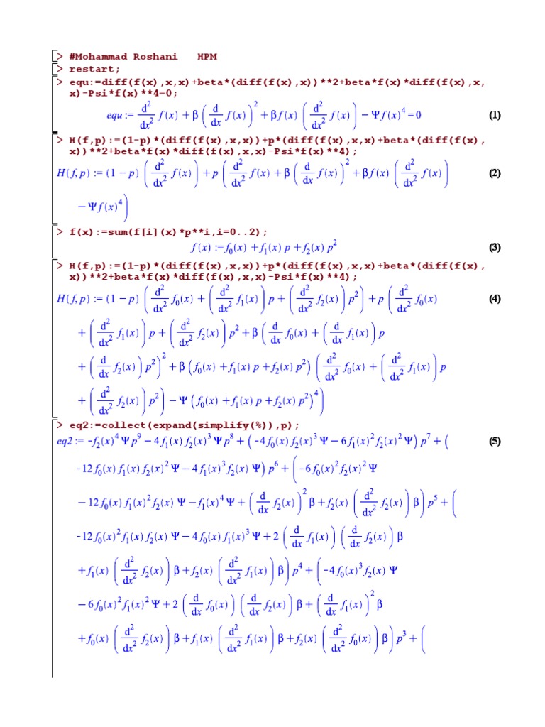 Maple Code VIM | PDF