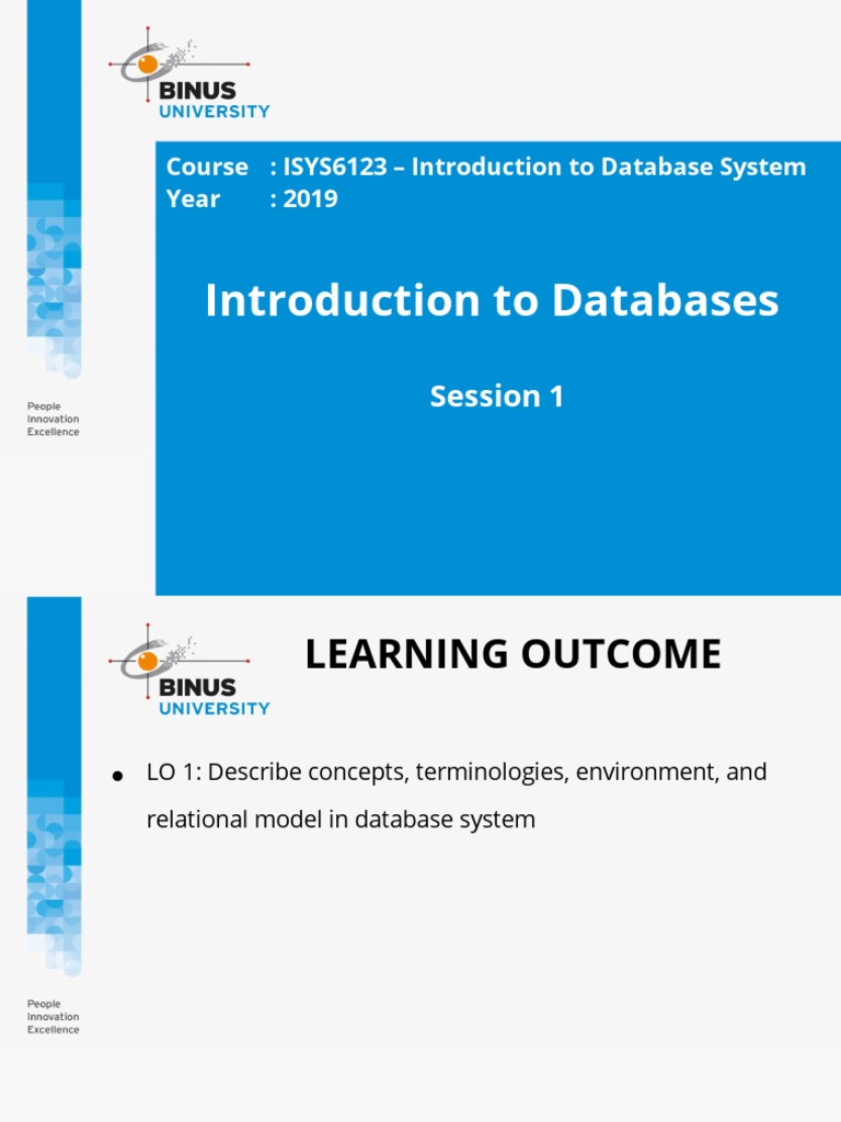 20181217182458D3408 Z0145 Session 1 ISYS6123 Introduction To Databases RevGanjil1819 | PDF ...