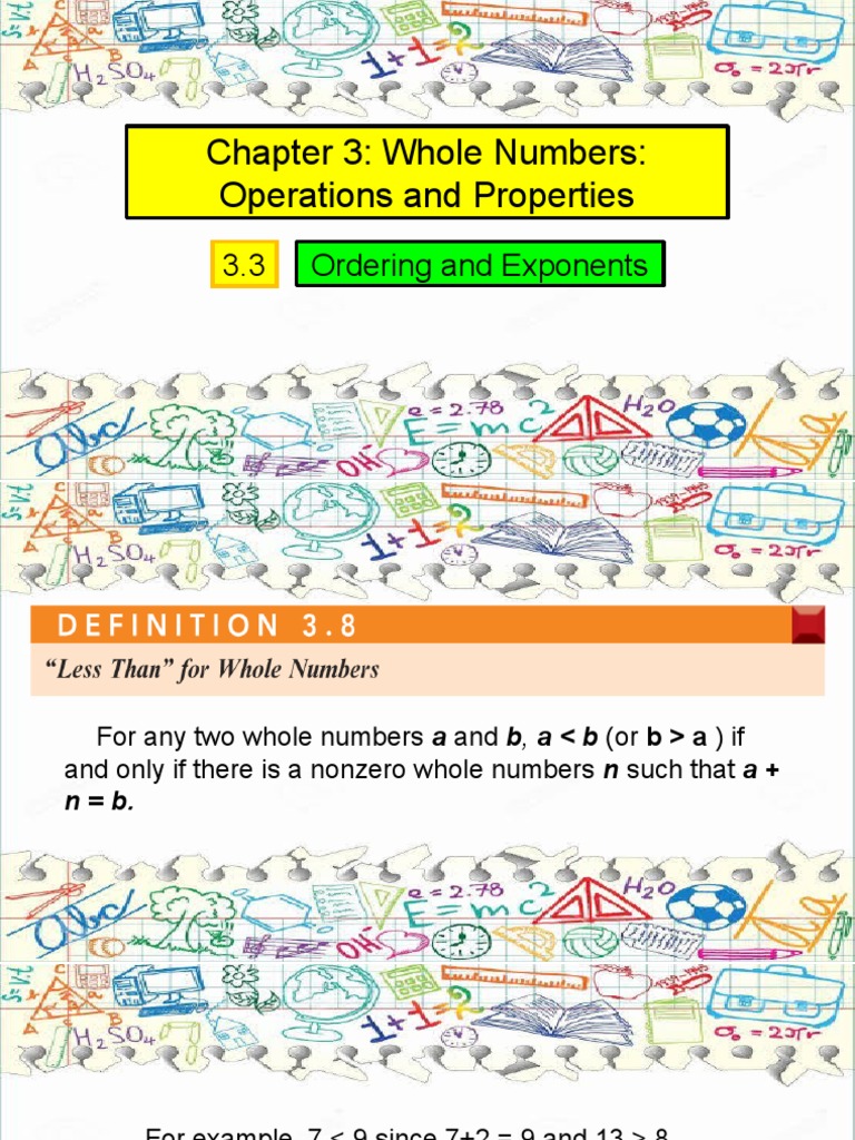 Whole Numbers Operations and Properties | PDF
