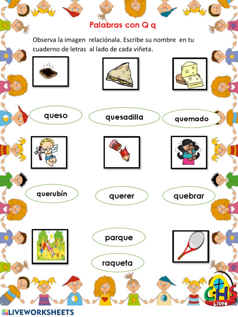 Letra Q | PDF | Artes del Lenguaje y Comunicación