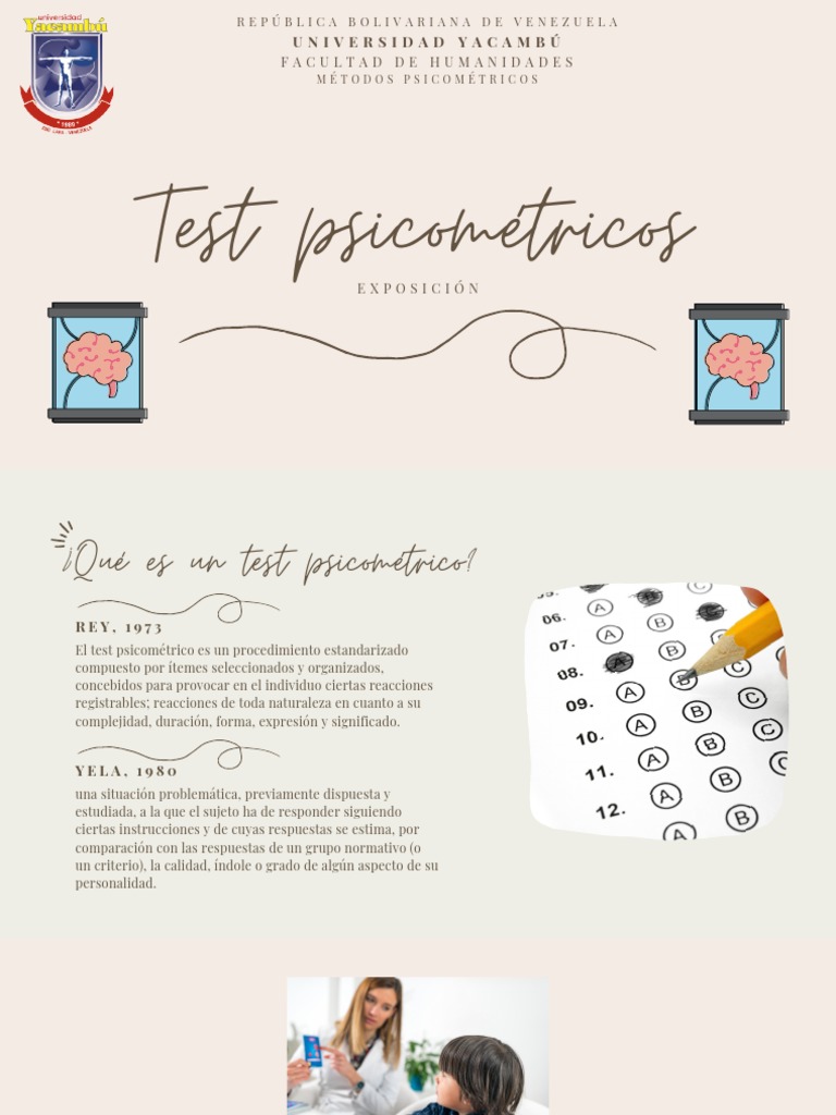 Test Psicometricos | PDF | Observación | Psicometría
