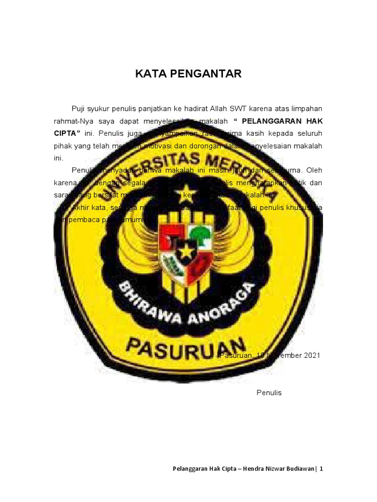 Pelanggaran Hak Cipta | PDF