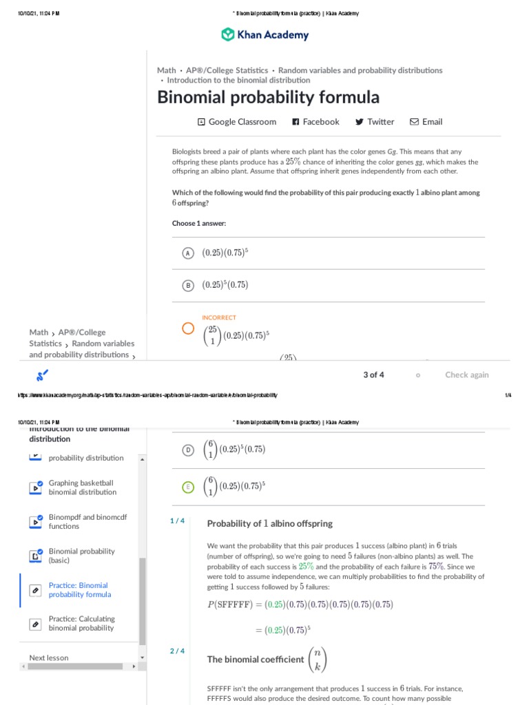 Binomial Probability Formula 2 | PDF | Probability Distribution ...