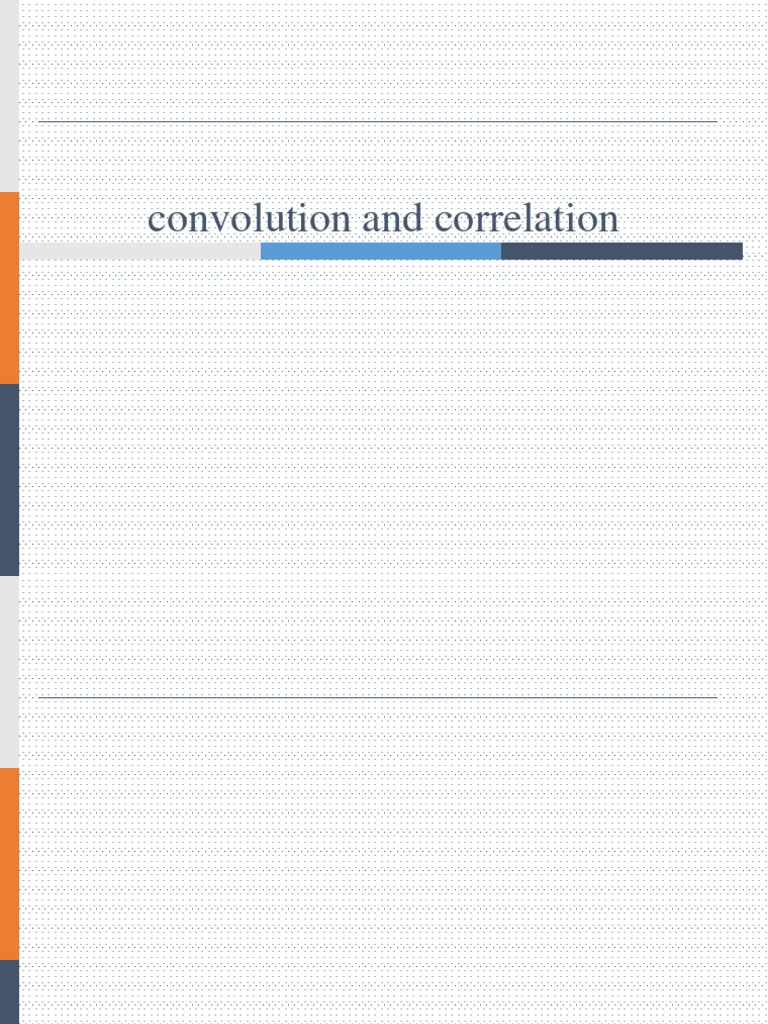 Convolution And Correlation Pdf