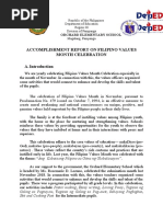Narrative Report - Filipino Values MOnth 2024 | PDF