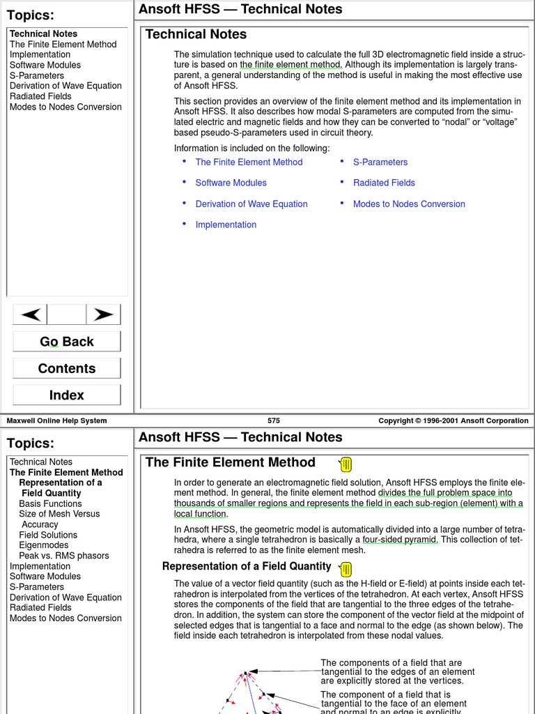 Ansoft HFSS - Technical Notes Topics: Technical Notes | PDF | Finite ...