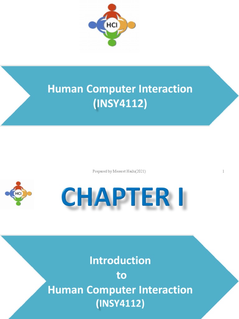 Prepared by Meseret Hailu (2021) 1 | PDF | Human–Computer Interaction ...