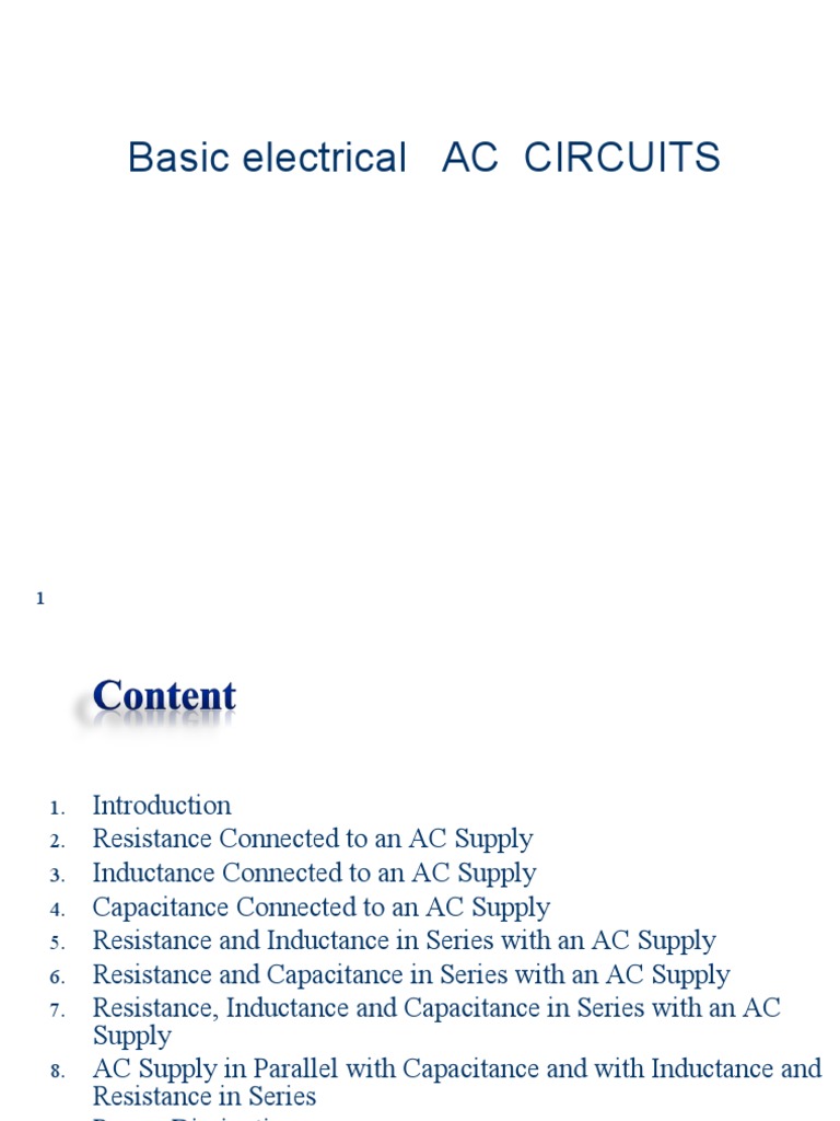 Unit2 AC Circuits | PDF | Alternating Current | Capacitor