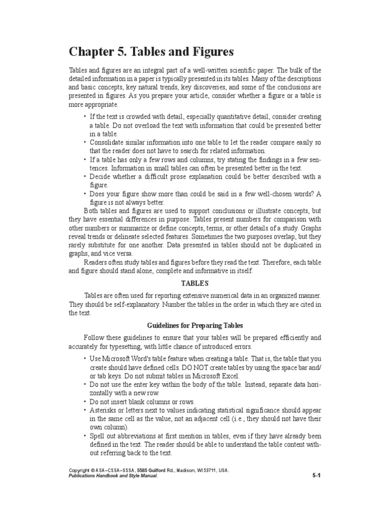 Chapter 5. Tables and Figures | PDF | Graphics | Graphic Design