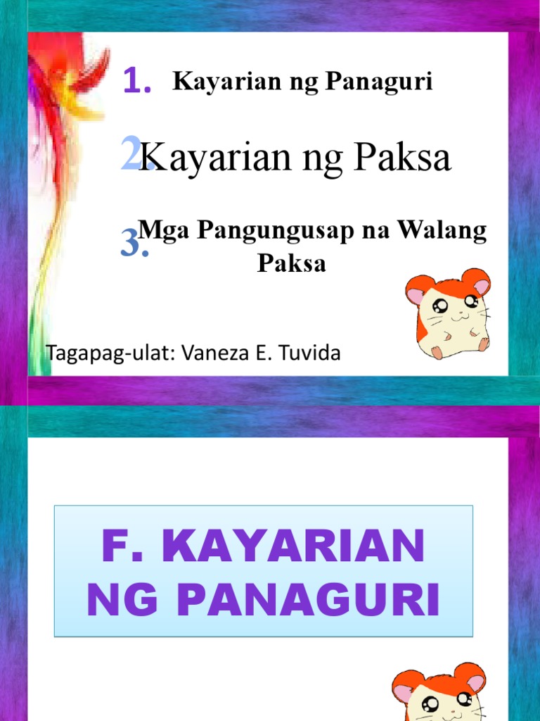 Pdfslide - Tips Kayarian NG Panaguri at Paksa | PDF
