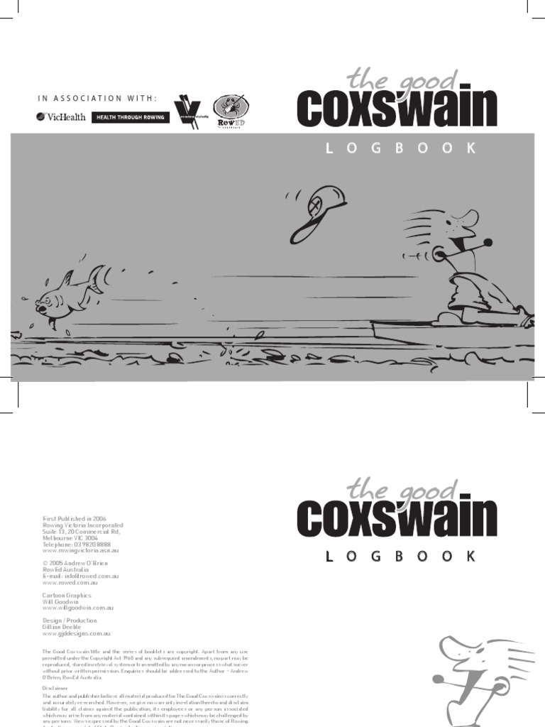 Good Coxswain Guide - Logbook | PDF | Rowing (Sport) | Rowing