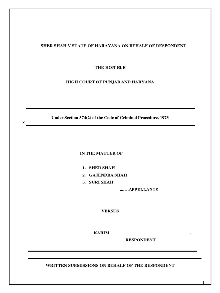Priya Criminal Moot Court New | PDF | Crimes | Crime & Violence