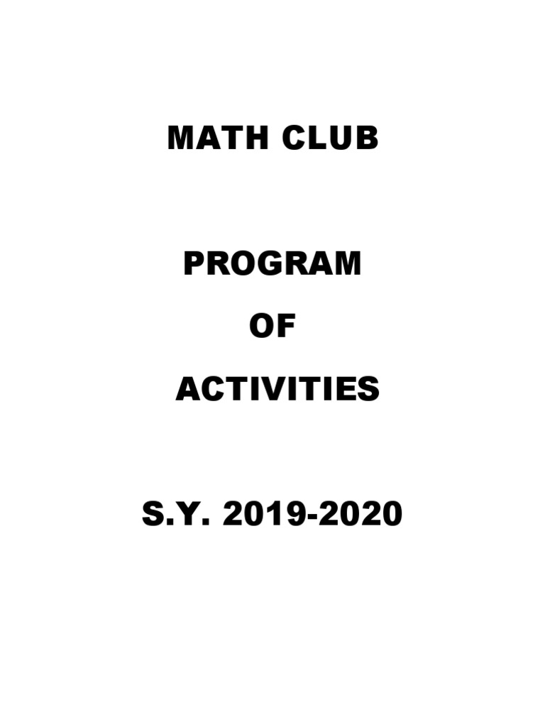 St. Joseph School Math Club: Building Mathematical Minds Through ...