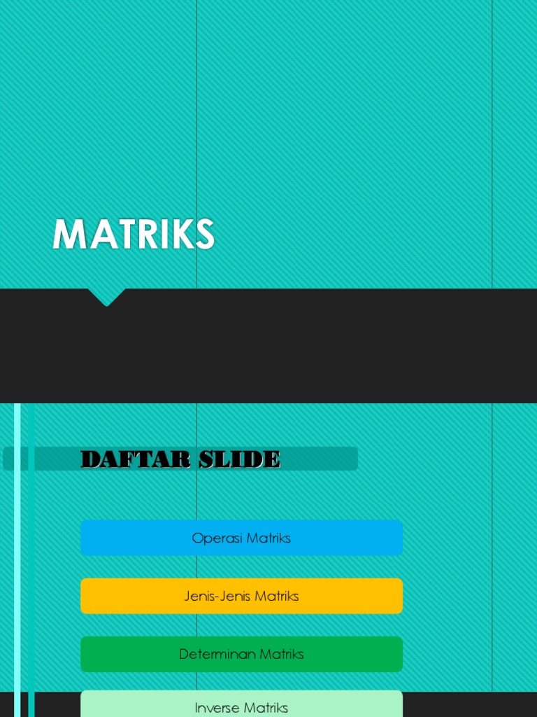 Panduan Lengkap Operasi Matriks | PDF