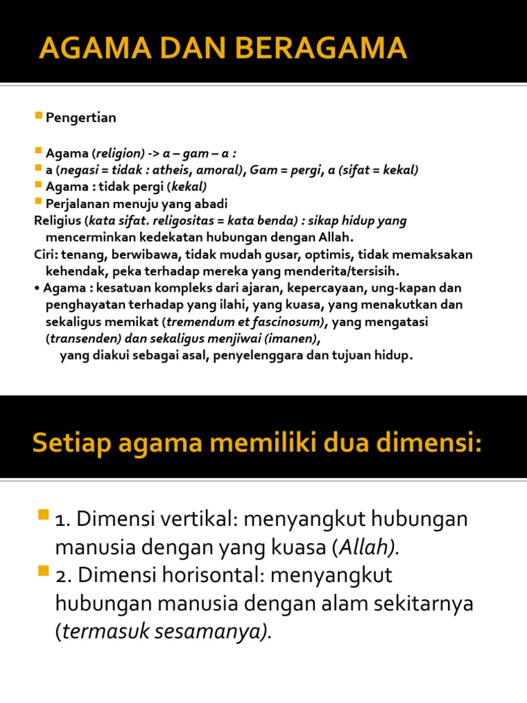Agama dan Religiusitas: Konsep dan Dimensi | PDF