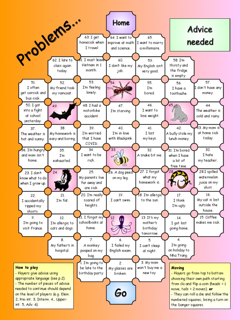 Should Shouldn't Board Game - Kids | PDF