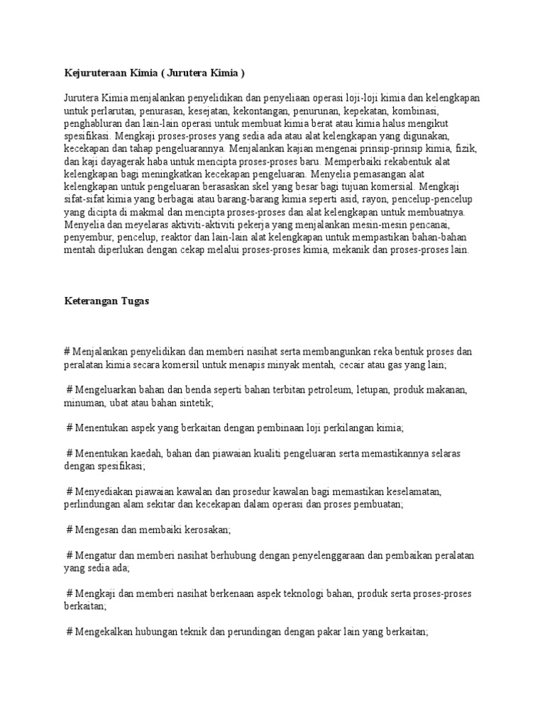 Kejuruteraan Kimia | PDF