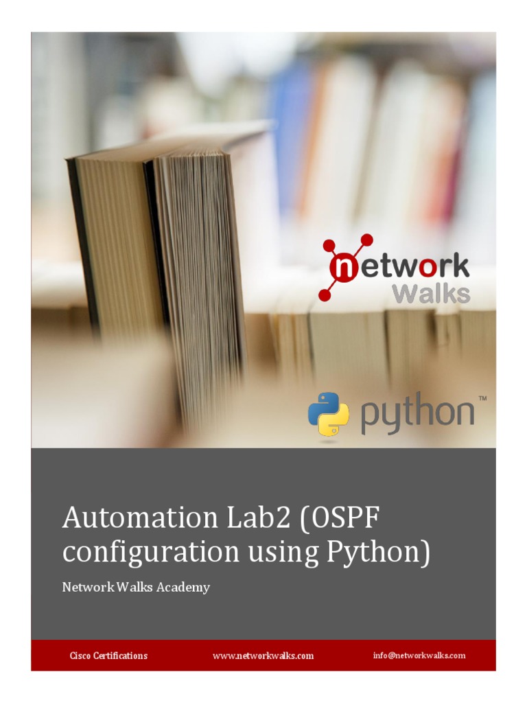 Automation Lab2 (Python OSPF Script) v3 | PDF | Network Protocols | Computing