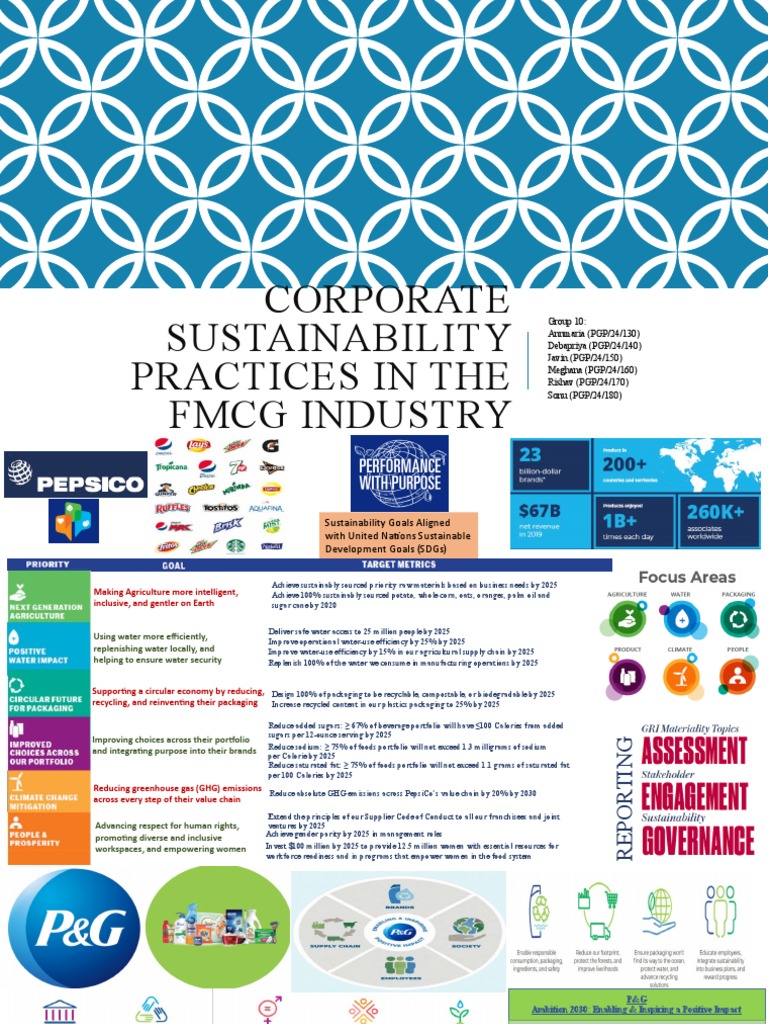 Corporate Sustainability Practices in The FMCG Industry | PDF ...