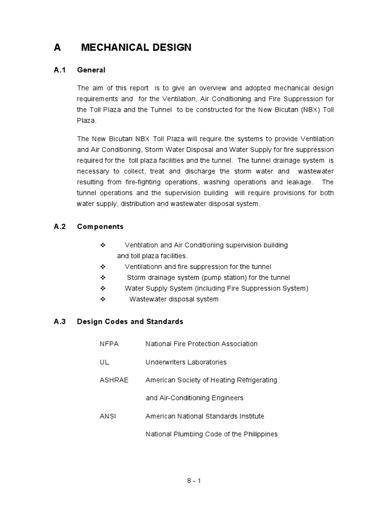 Mechanical Design Report | PDF | Ventilation (Architecture) | Tunnel