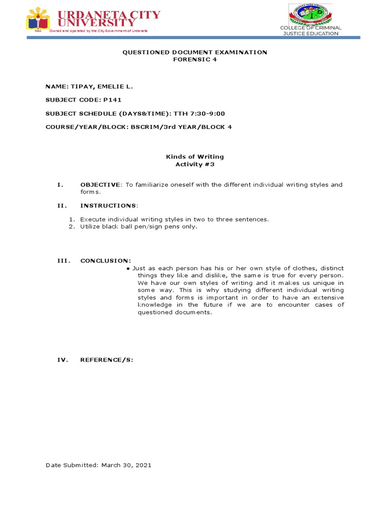 Tipay, E.l.,qde L.activity No.3 | PDF