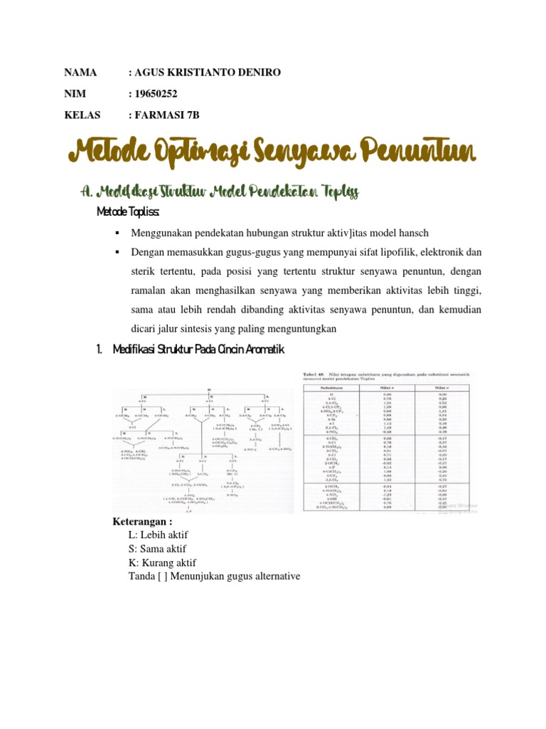 Metode Optimasi Senyawa Penuntun | PDF