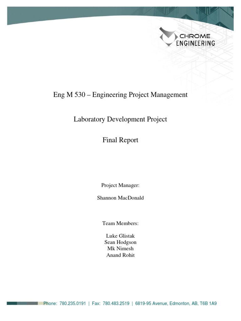 Phase II Report 2 FINAL | PDF | Risk Management | Project Management