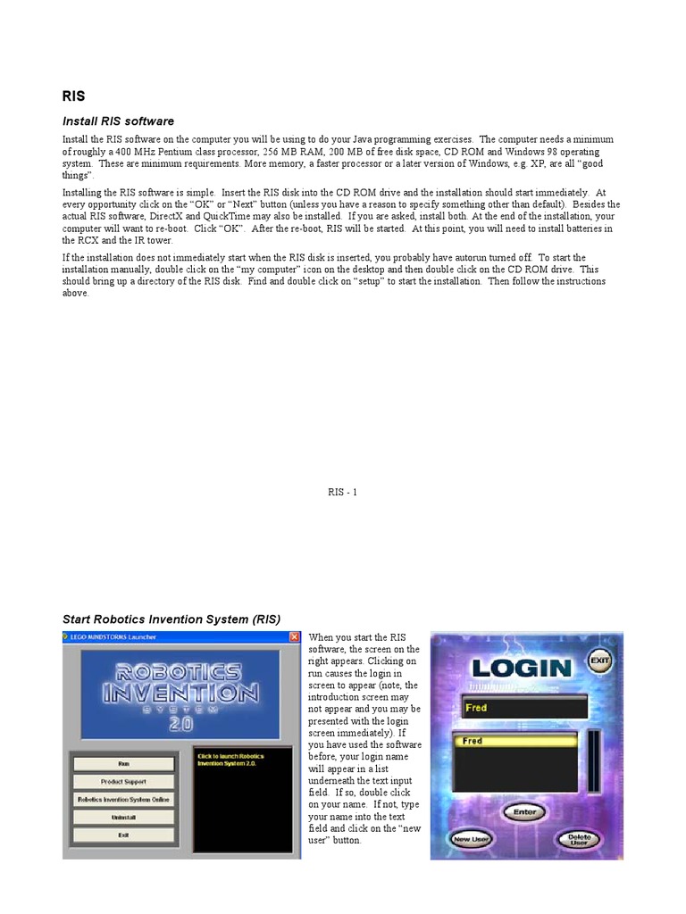 Install RIS Software | PDF | Computer Program | Programming