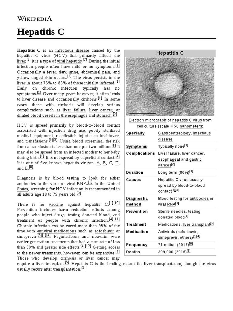 Hepatitis C | PDF | Hepatitis C | Hepatitis