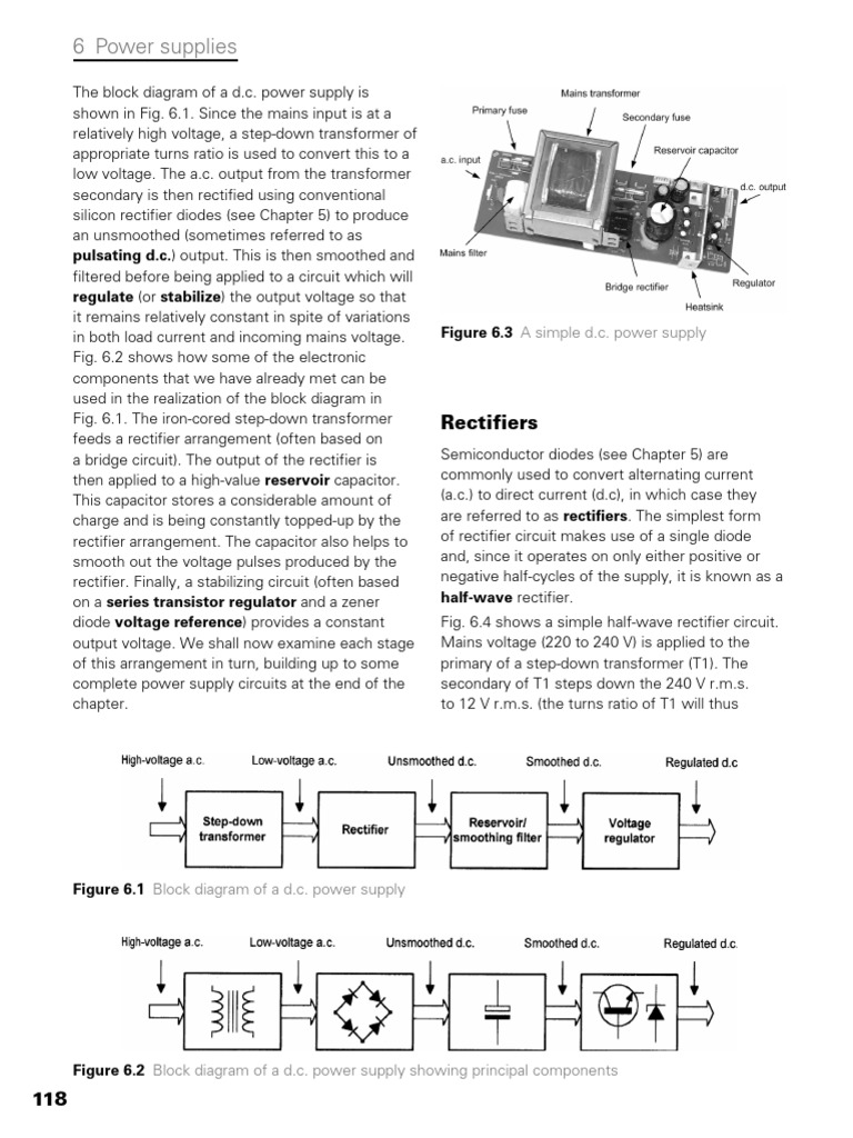 Basic Electronics Module 1 Tooley | PDF | Rectifier | Power Supply