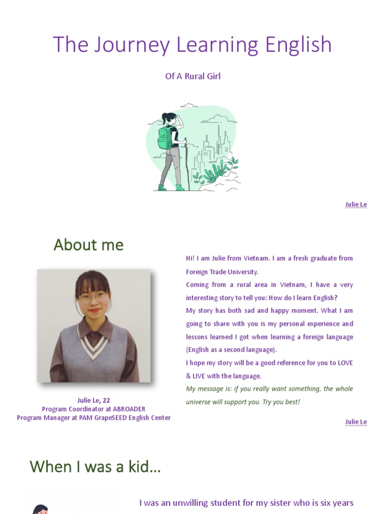 My Journey Learning English | PDF | English Language | Learning