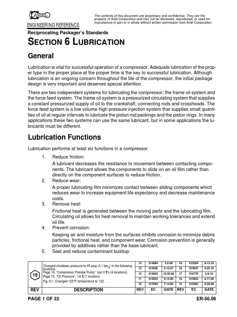 Compressor Handbook Sec 6 Ariel | PDF | Lubricant | Motor Oil