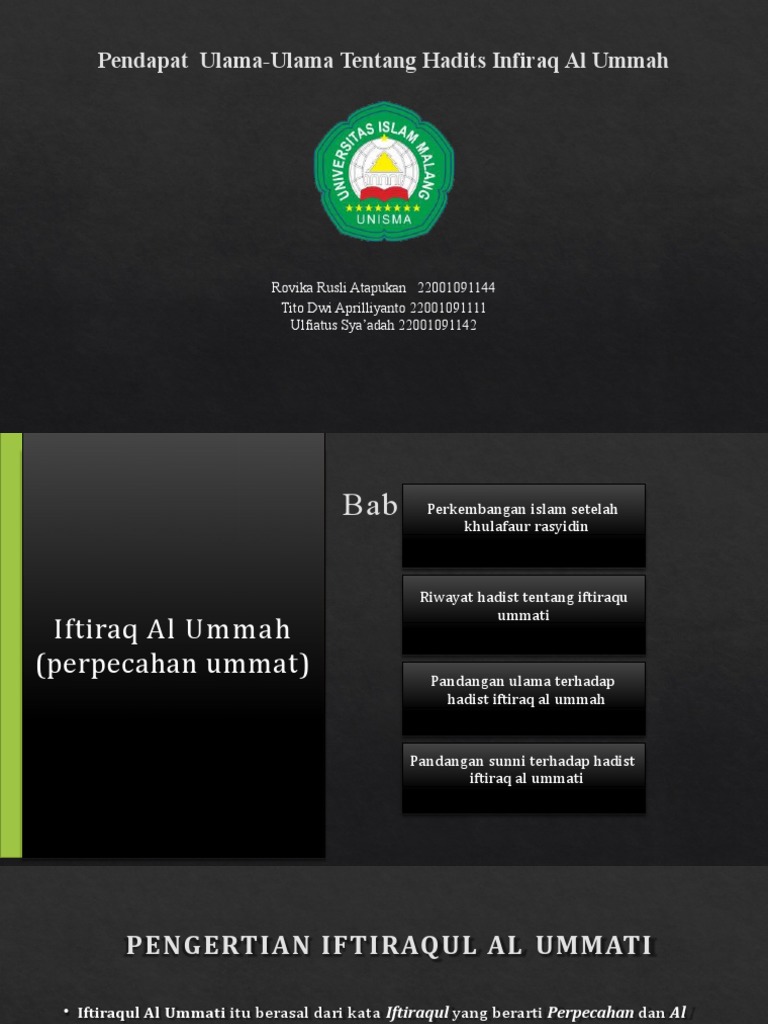 Pandangan Ulama tentang Iftiraq Al Ummah | PDF