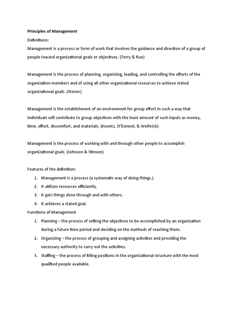 Principles of Management | Download Free PDF | Organizational Structure ...