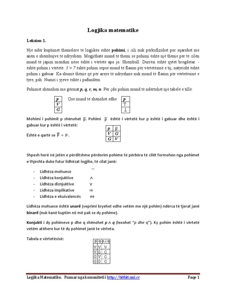 Logjika Matematike | PDF