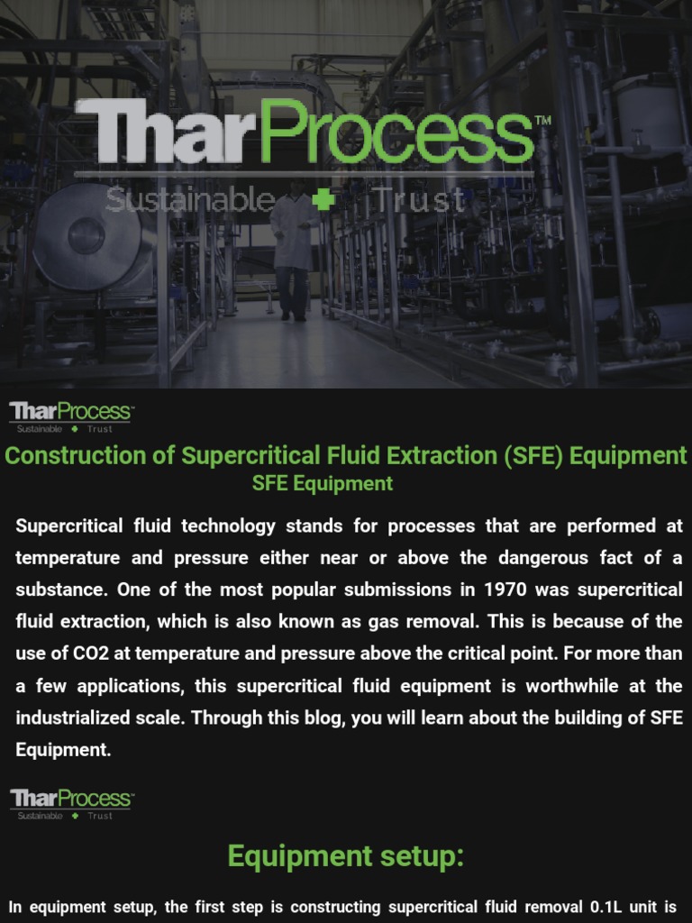 SFE Equipment | PDF | Supercritical Fluid | Chemical Engineering