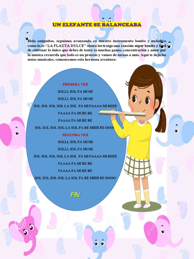 Notas de "Un elefante se balanceaba" | PDF | Artes del Lenguaje y ...