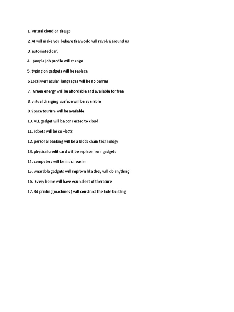 2040 Changes | PDF | Computers