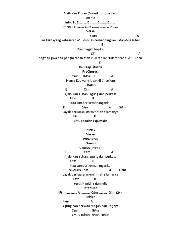 Ajaib Kau Tuhan | PDF