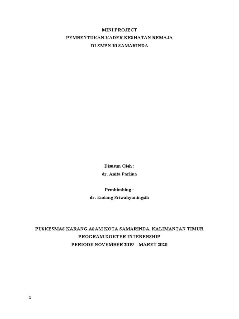 Miniproject KKR | PDF