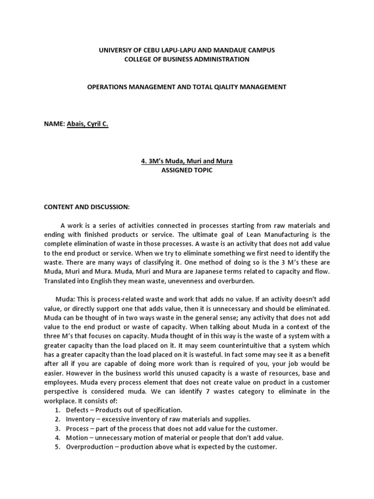 4 Lean Manufacturing Pdf Production And Manufacturing Economies